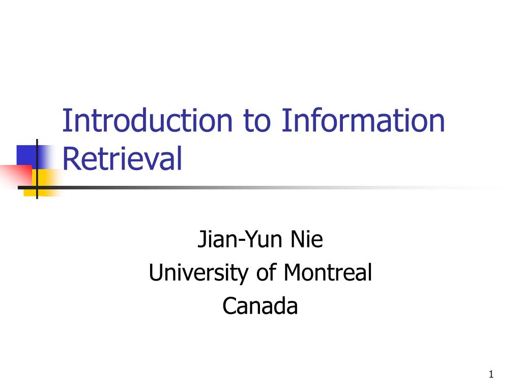 PPT - Introduction to Information Retrieval PowerPoint Presentation ... PPT - Introduction to Information Retrieval PowerPoint Presentation ...