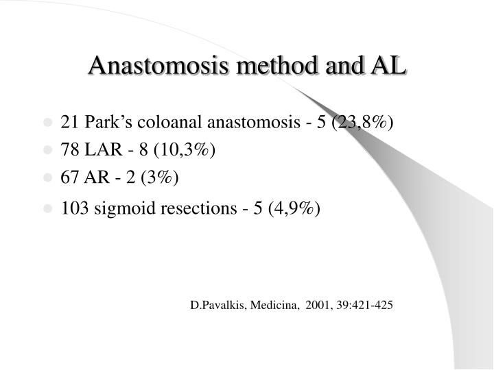 PPT - Anastomotic leakage in colorectal cancer surgery PowerPoint ...