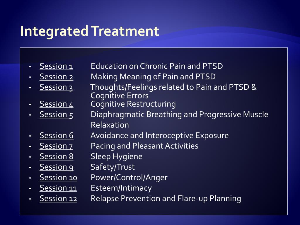 PPT - Pain and PTSD: Developing An Integrated Treatment Approach John D ...