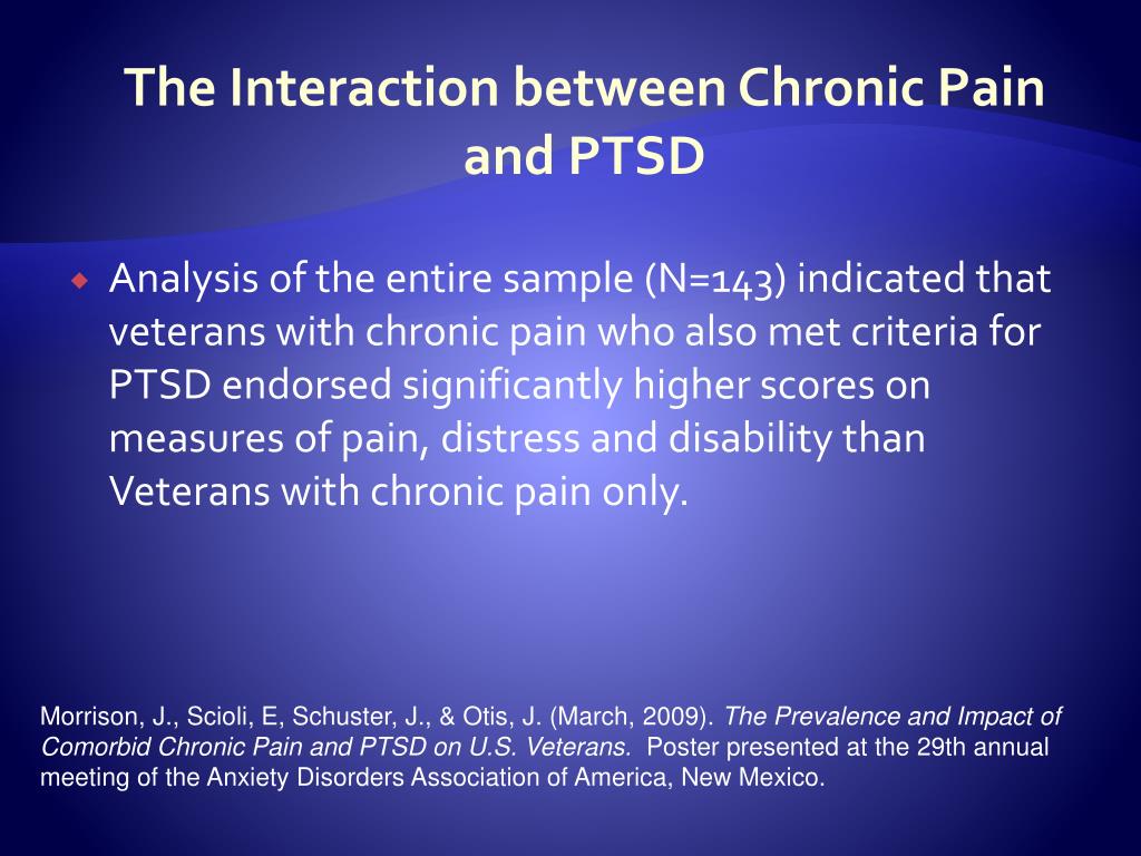 PPT - Pain and PTSD: Developing An Integrated Treatment Approach John D ...