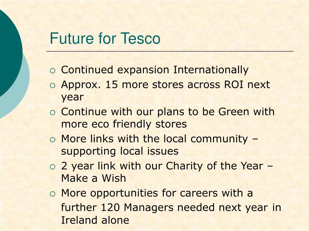 PPT - Why Choose a Career in Retail? Presented by : Sam Shepherd Tesco ...
