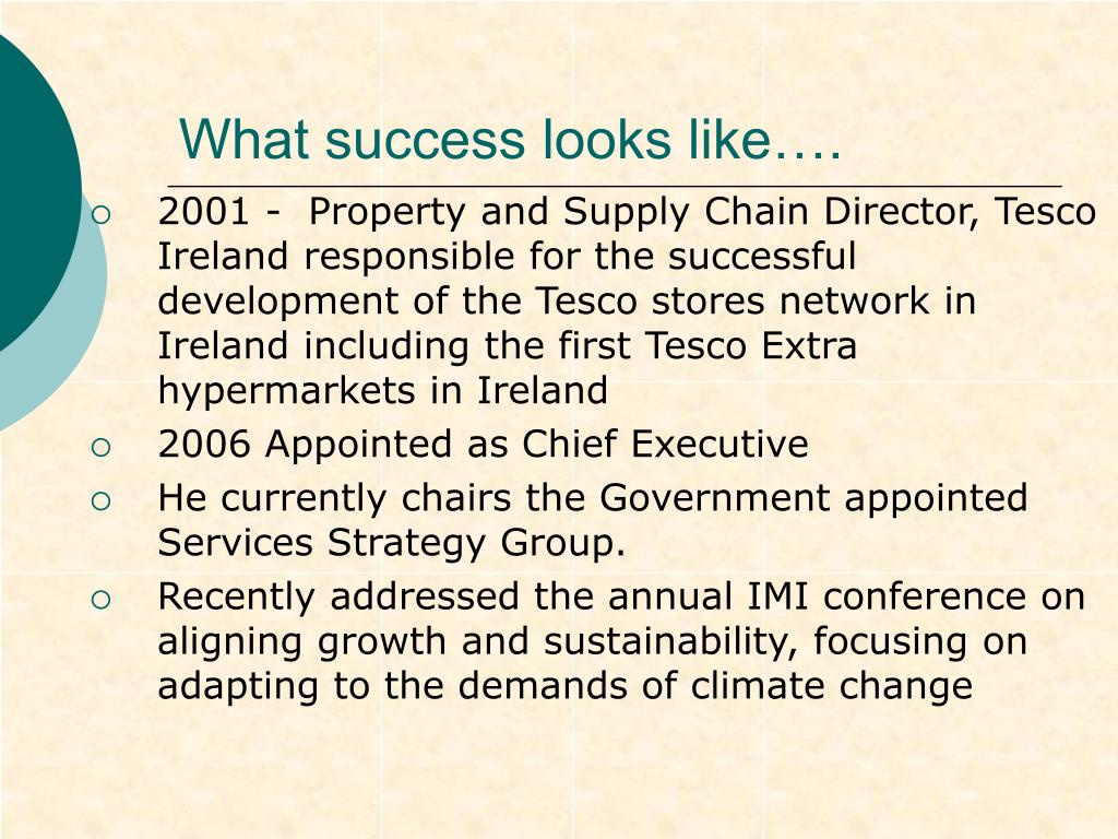 PPT - Why Choose a Career in Retail? Presented by : Sam Shepherd Tesco ...