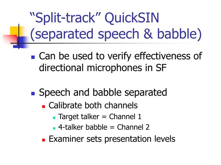 PPT - Speech-in-Noise Testing: A Vital Component for Improved Hearing ...