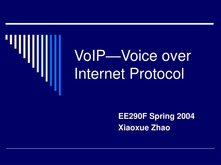 PPT - VoIP—Voice over Internet Protocol PowerPoint Presentation, free ...