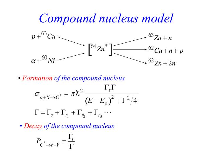 PPT - Compound nucleus reactions PowerPoint Presentation - ID:415226