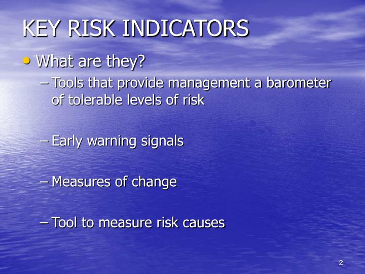 PPT - Key Risk Indicators PowerPoint Presentation - ID:416188