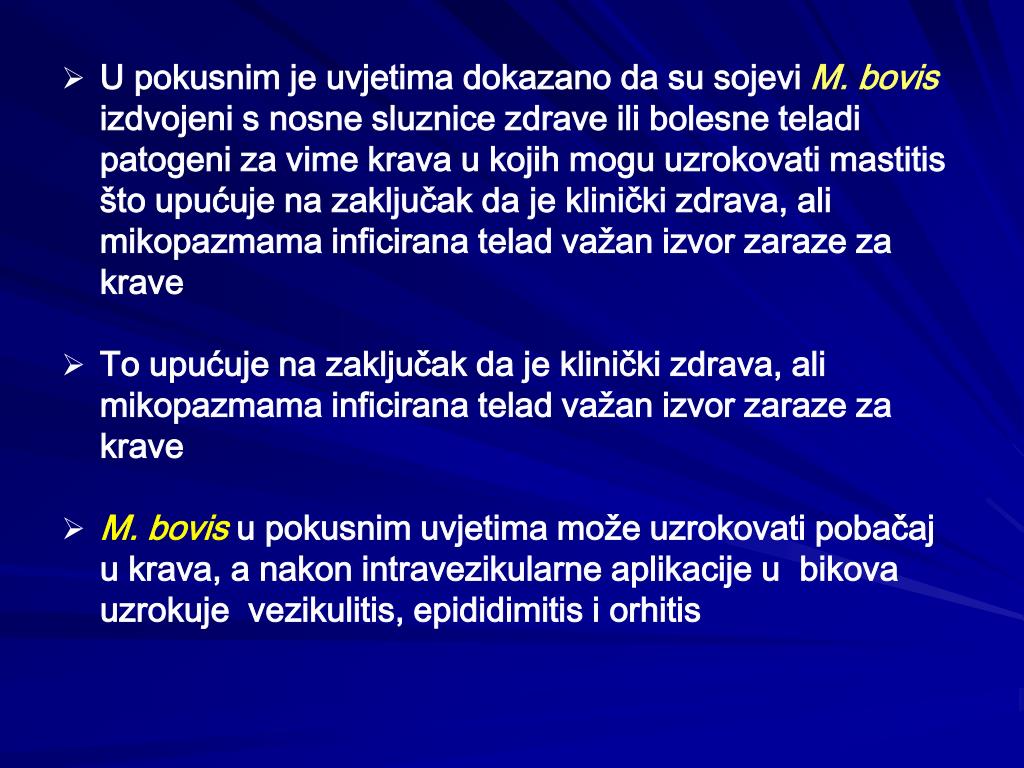 PPT - BAKTERIJSKI UZROČNICI MASTITISA KRAVA PowerPoint Presentation ...