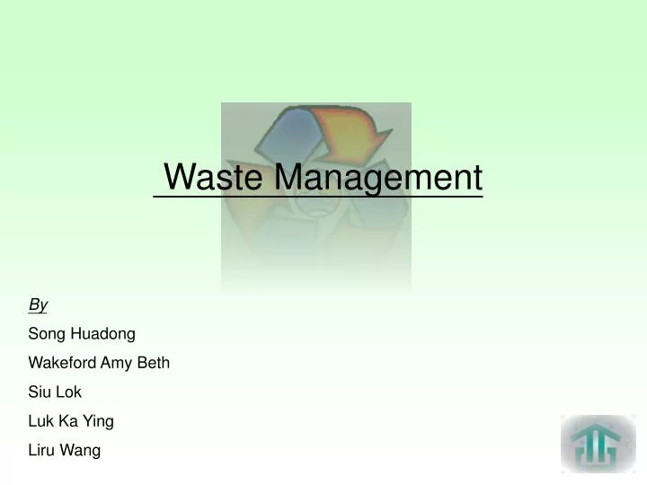 PPT - Waste Management PowerPoint Presentation, free download - ID:416248