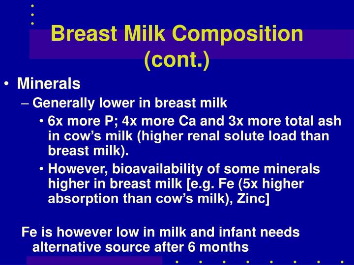PPT - Breast Milk Composition PowerPoint Presentation - ID:416276