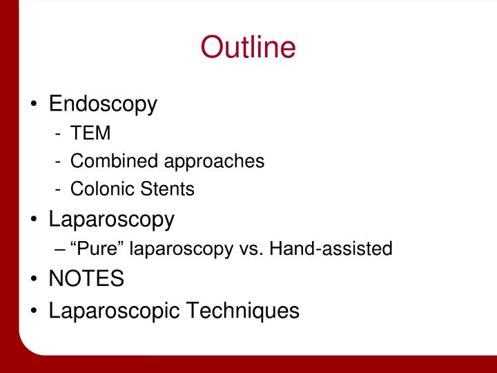 PPT - Minimally Invasive Procedures in Colon & Rectal Surgery ...