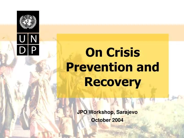 PPT - On Crisis Prevention and Recovery PowerPoint Presentation, free ...