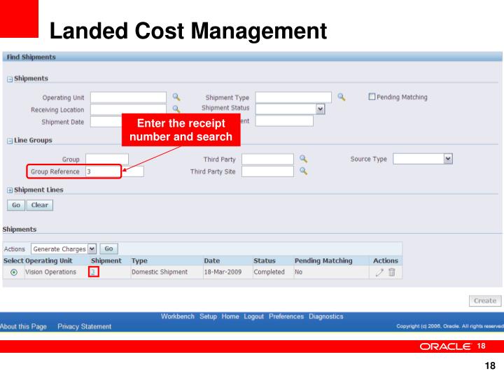 PPT - Landed Cost Management Update PowerPoint Presentation - ID:417131