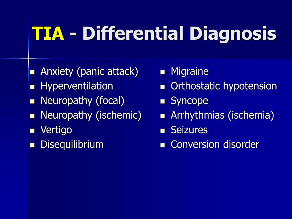 PPT - Clinical Presentation of Cerebrovascular Disease PowerPoint ...
