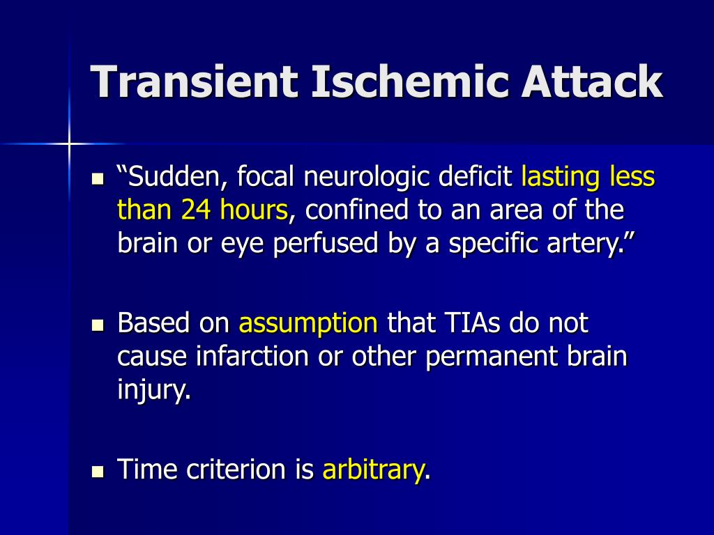 PPT - Clinical Presentation of Cerebrovascular Disease PowerPoint ...