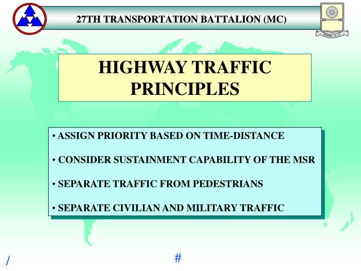 PPT - MAIN SUPPLY ROUTE & CONVOY SUPPORT CENTER SELECTION PowerPoint ...