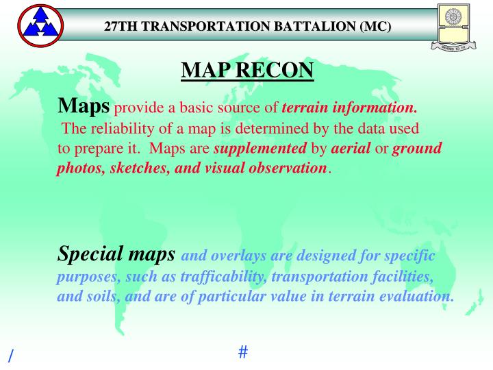 PPT - MAIN SUPPLY ROUTE & CONVOY SUPPORT CENTER SELECTION PowerPoint ...