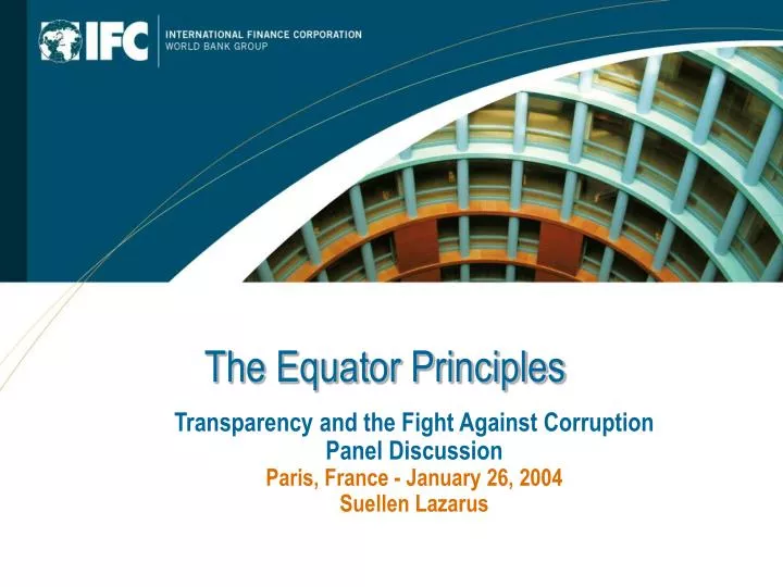 PPT - The Equator Principles PowerPoint Presentation, free download ...