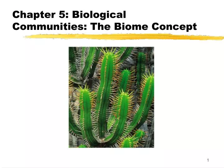 PPT - Chapter 5: Biological Communities: The Biome Concept PowerPoint ...