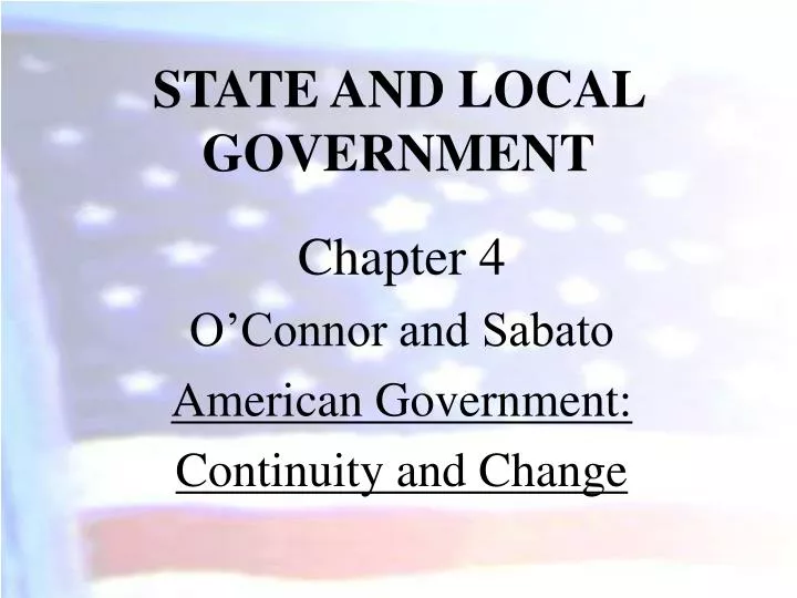 PPT - STATE AND LOCAL GOVERNMENT PowerPoint Presentation, free download ...