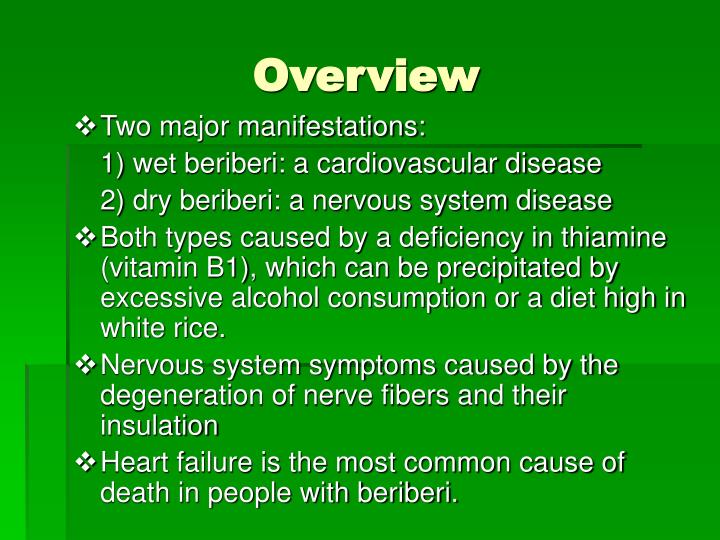 PPT - Dry Beriberi PowerPoint Presentation - ID:419594