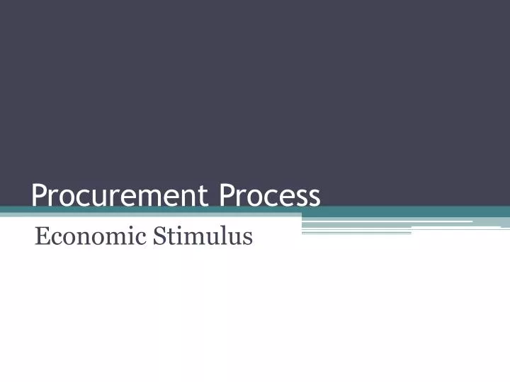 PPT - Procurement Process PowerPoint Presentation, free download - ID ...