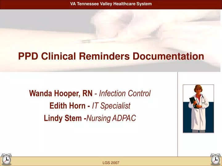PPT - PPD Clinical Reminders Documentation PowerPoint Presentation ...