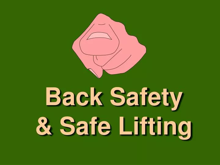 PPT - Back Safety & Safe Lifting PowerPoint Presentation, free download ...