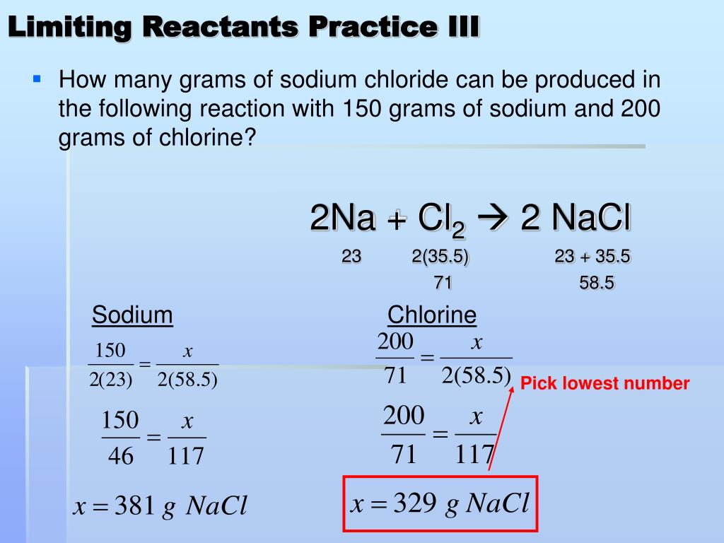 Limiting Reactant And Percent Yield Examples Limiting Reactant And Percent Yield Examples