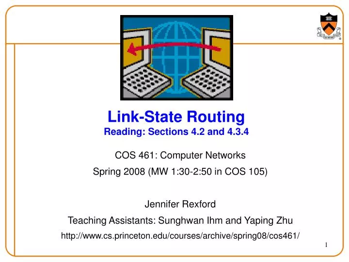 PPT - Link-State Routing Reading: Sections 4.2 and 4.3.4 PowerPoint ...