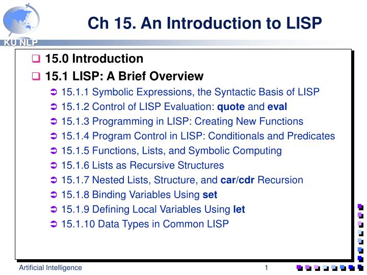 PPT - Ch 15. An Introduction to LISP PowerPoint Presentation, free ...