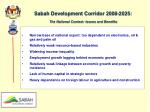 PPT - Sabah Development Corridor 2008-2025 PowerPoint Presentation - ID ...
