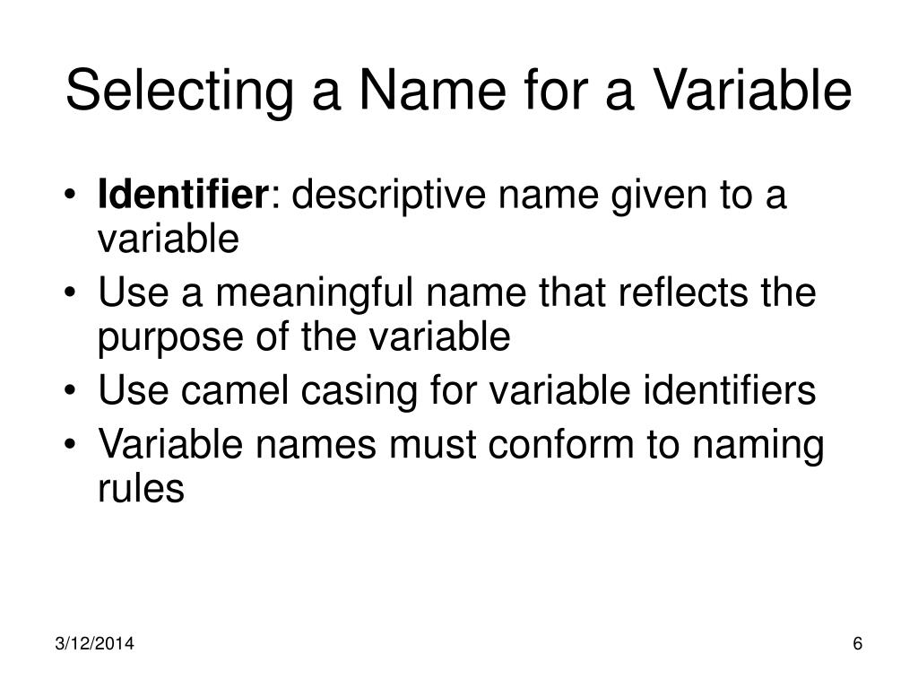 PPT - Variables, Constants, Methods, and Calculations PowerPoint ... PPT - Variables, Constants, Methods, and Calculations PowerPoint ...
