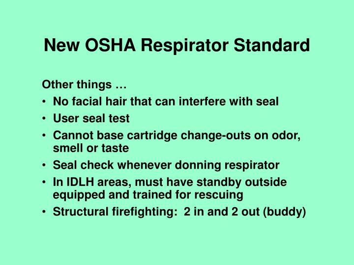 PPT - Respiratory Protection and Personal Protective Equipment ...