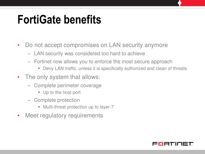 PPT - Securing the LAN - FortiGate solution PowerPoint Presentation ...