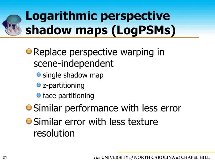 PPT - Logarithmic perspective shadow maps PowerPoint Presentation - ID:423991