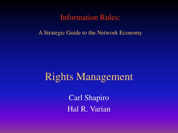 PPT - Rights Management PowerPoint Presentation, free download - ID:424023