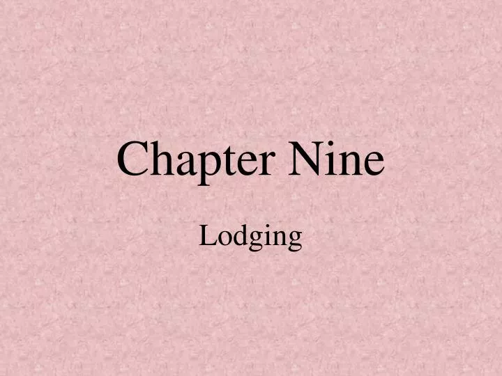 PPT - Chapter Nine PowerPoint Presentation, free download - ID:424288