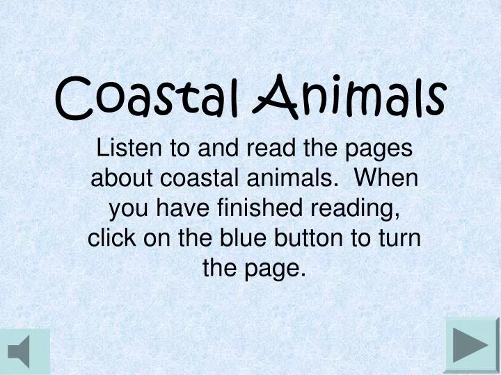 PPT - Coastal Animals PowerPoint Presentation, free download - ID:424406