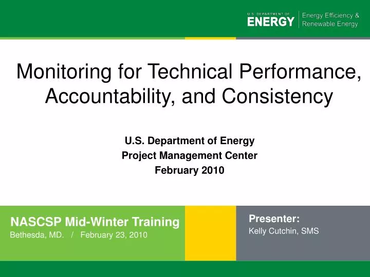 PPT - Monitoring for Technical Performance, Accountability, and ...