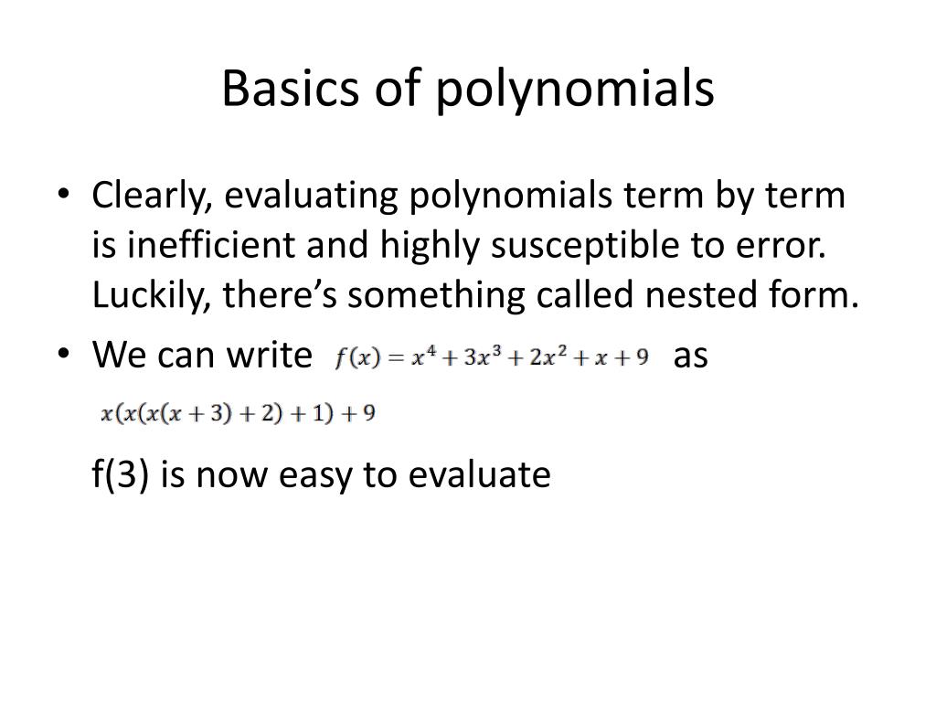 PPT - Polynomials PowerPoint Presentation, free download - ID:424893 PPT - Polynomials PowerPoint Presentation, free download - ID:424893