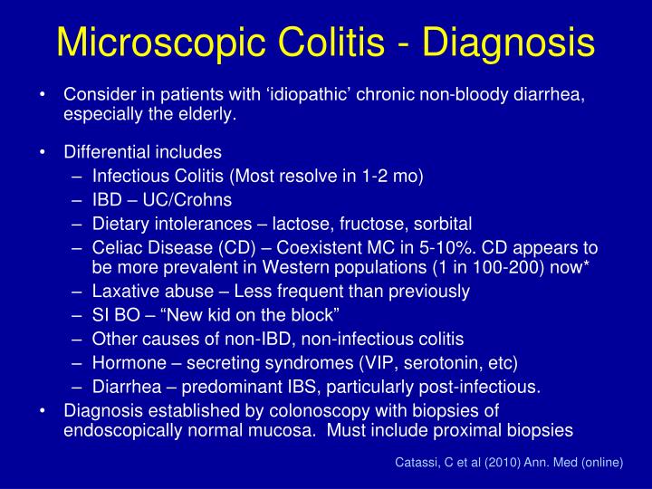 PPT - Microscopic Colitis – In 2010 A Better Defined and Common Cause ...