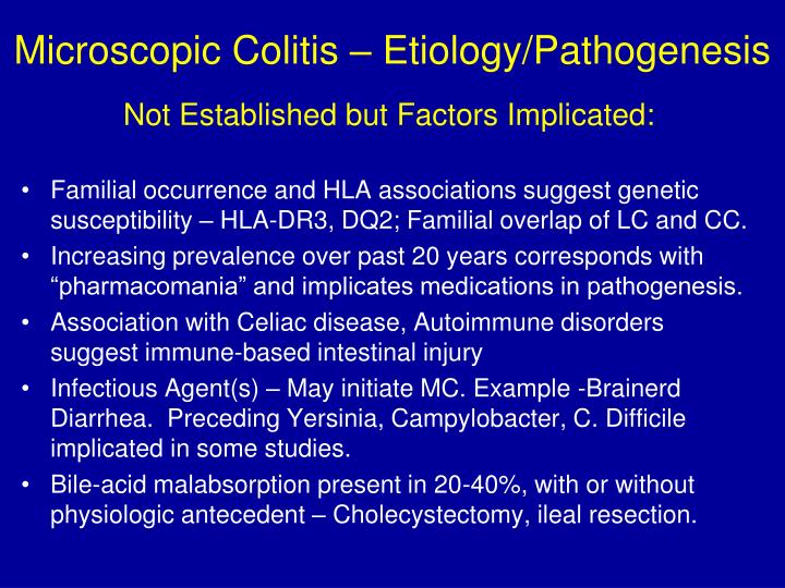 PPT - Microscopic Colitis – In 2010 A Better Defined and Common Cause ...