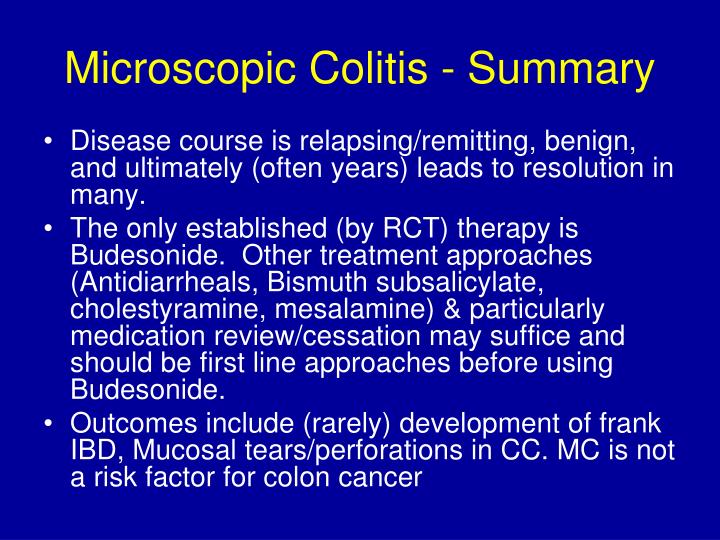 PPT - Microscopic Colitis – In 2010 A Better Defined and Common Cause ...