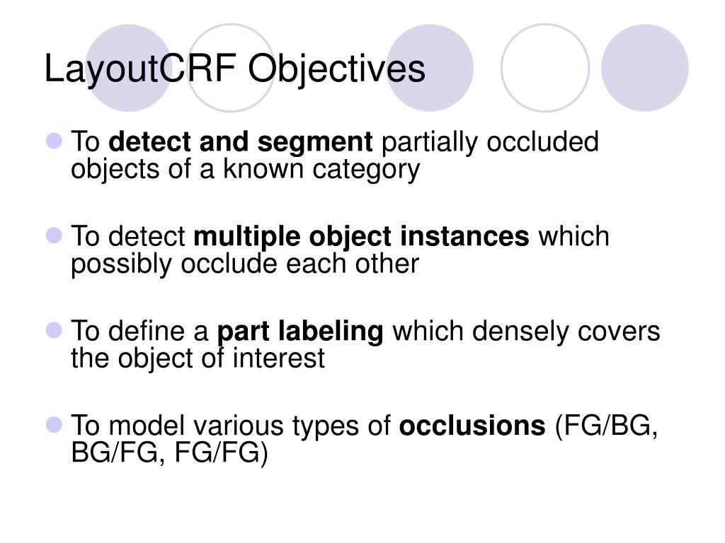 Ppt The Layout Consistent Random Field For Recognizing And Segmenting Partially Occluded 4531