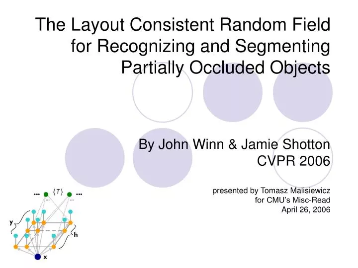 Ppt The Layout Consistent Random Field For Recognizing And Segmenting Partially Occluded