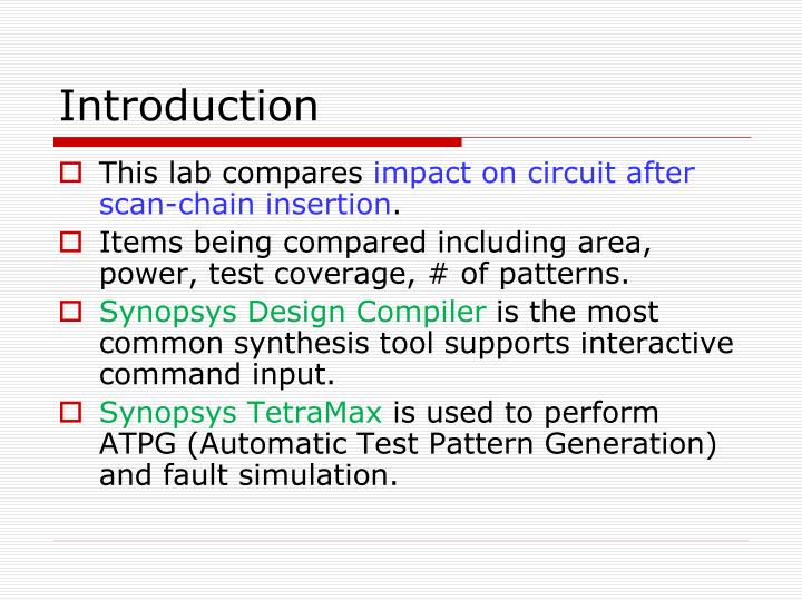 PPT - Lab1 Scan-Chain Insertion And ATPG PowerPoint Presentation - ID ...