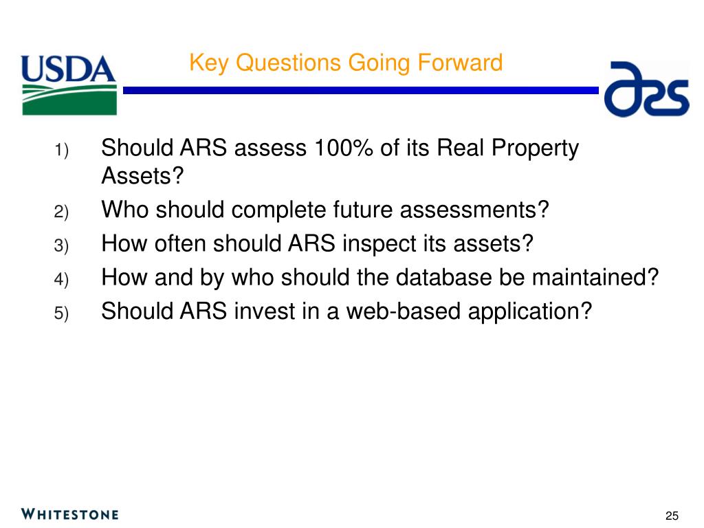 PPT - Executive Order 13327 Compliance and MARS Training: Agricultural ...