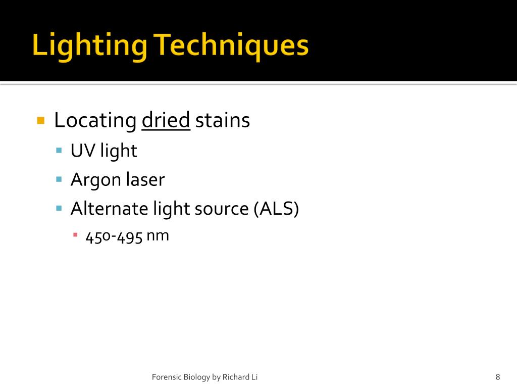 PPT - Forensic Biology by Richard Li PowerPoint Presentation, free ...