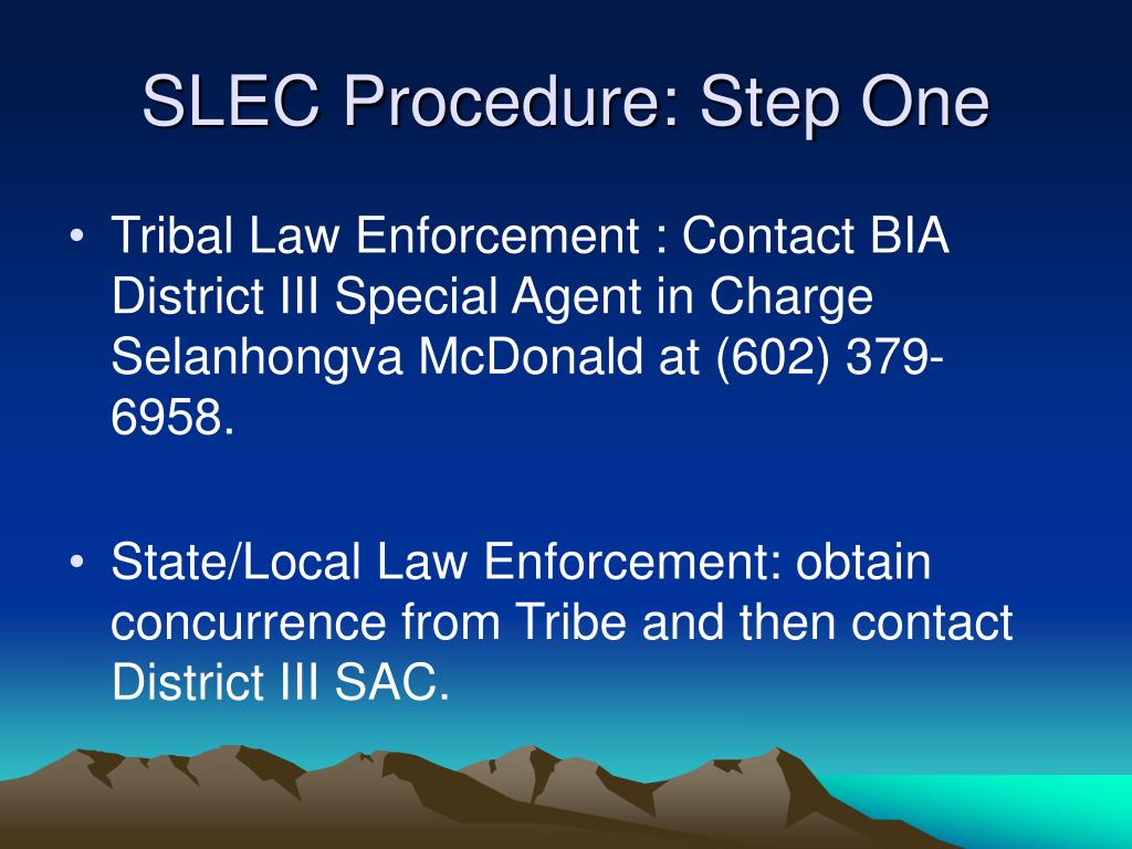 PPT - Meth and BIA Special Law Enforcement Commissions PowerPoint ...