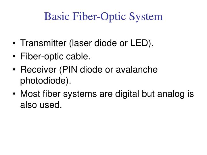 PPT - Optical Communications Semester 2/2005 PowerPoint Presentation ...